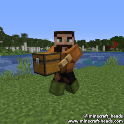 Man carrying a Chest - Minecraft-Heads.com