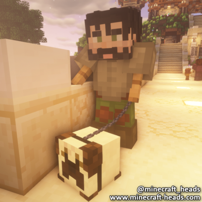 Man with a Dog II - Minecraft-Heads.com
