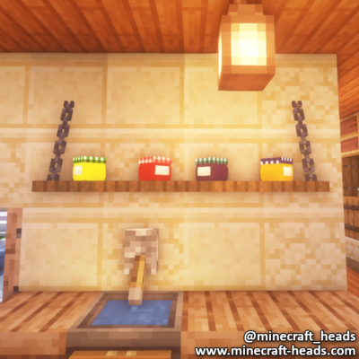 Kitchen Shelf with Chains - Minecraft-Heads.com