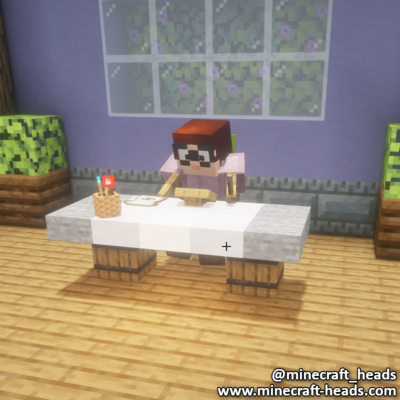 Table with Decoration - Minecraft-Heads.com