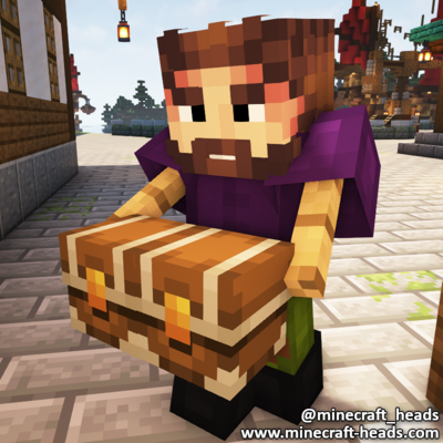 Person carrying a Chest - Minecraft-Heads.com