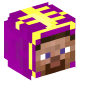 Steve with Purple Hood - Minecraft-Heads.com